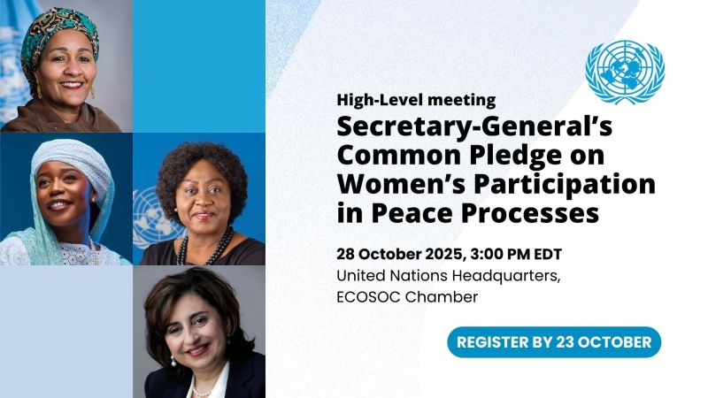 A Common Pledge for Women's Participation | Peacemaker